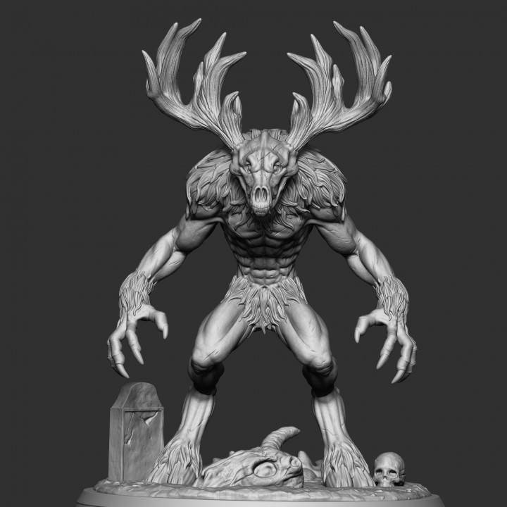 3D Printable wendigo by YD STUDIO
