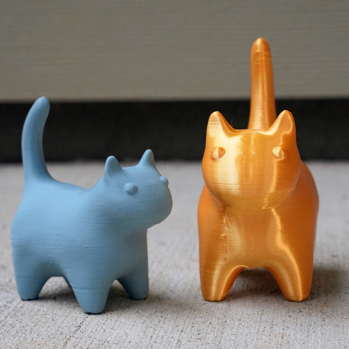 3D Printable Cat shape by Philippe Barreaud
