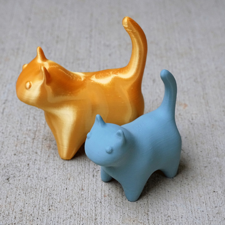 3D Printable Cat shape by Philippe Barreaud