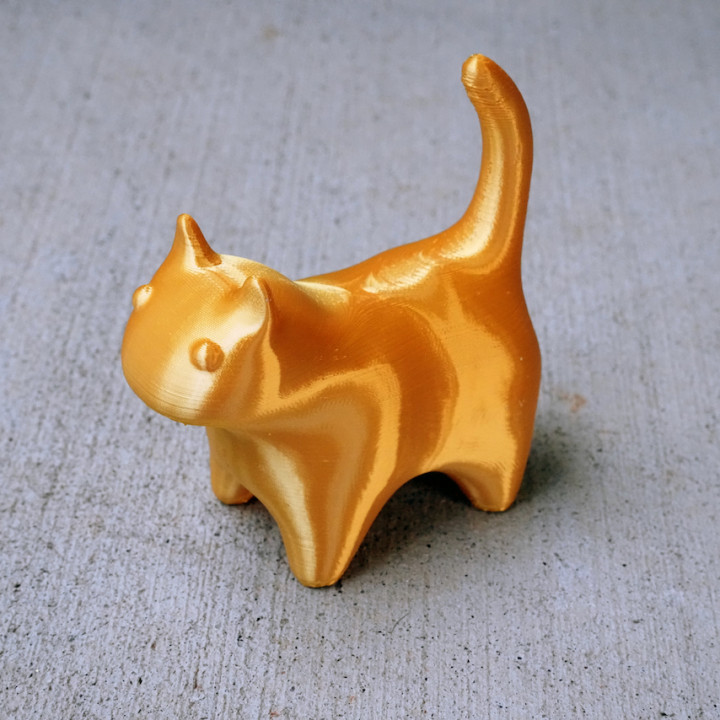 3D Printable Cat shape by Philippe Barreaud