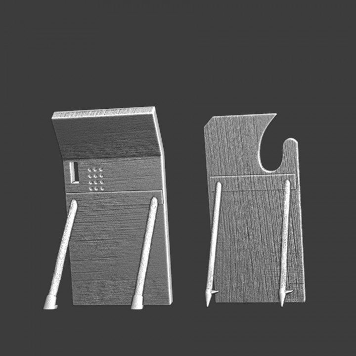 3D Printable Two medieval parvise shields with stands by Northern ...