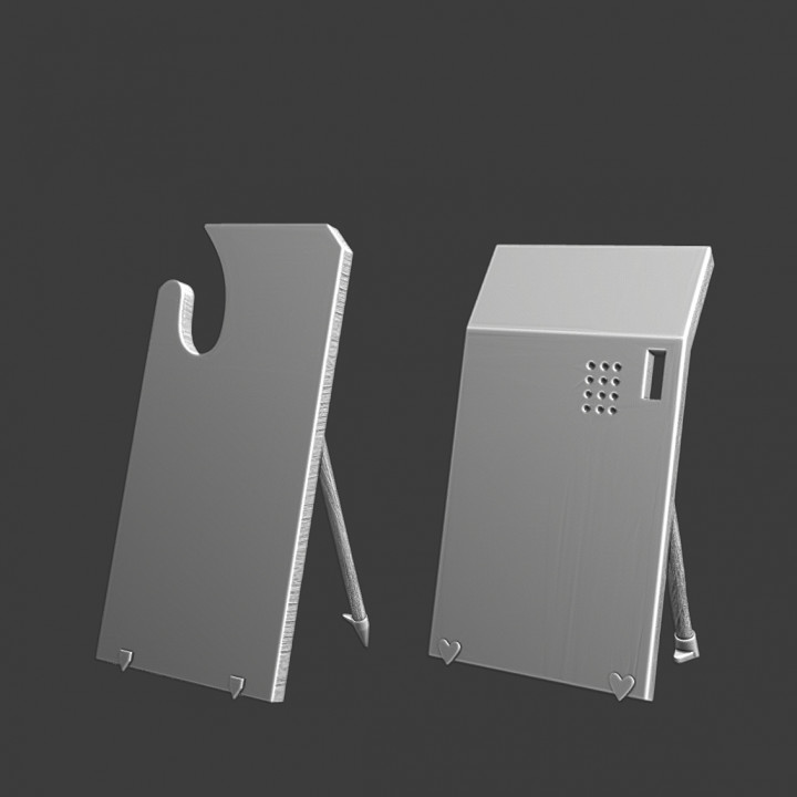 3D Printable Two medieval parvise shields with stands by Northern ...