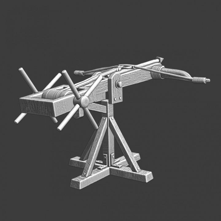 3D Printable Ballista model - 3D Print by Northern Crusades Miniatures