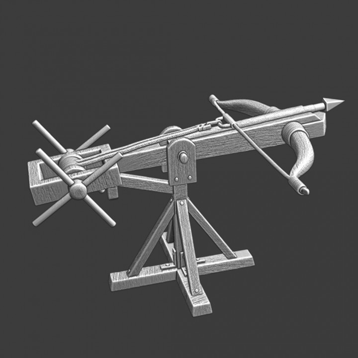 3D Printable Ballista model - 3D Print by Northern Crusades Miniatures