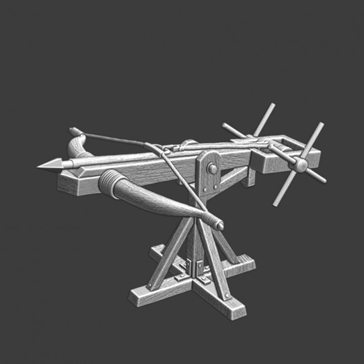 3D Printable Ballista model - 3D Print by Northern Crusades Miniatures