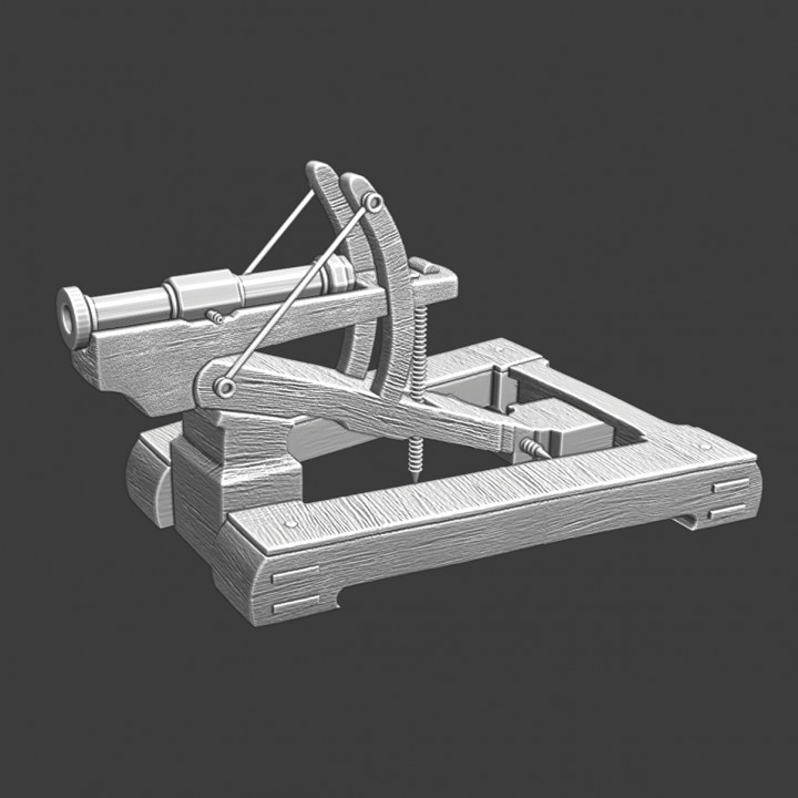3D Printable Medieval mounted gun by Northern Crusades Miniatures