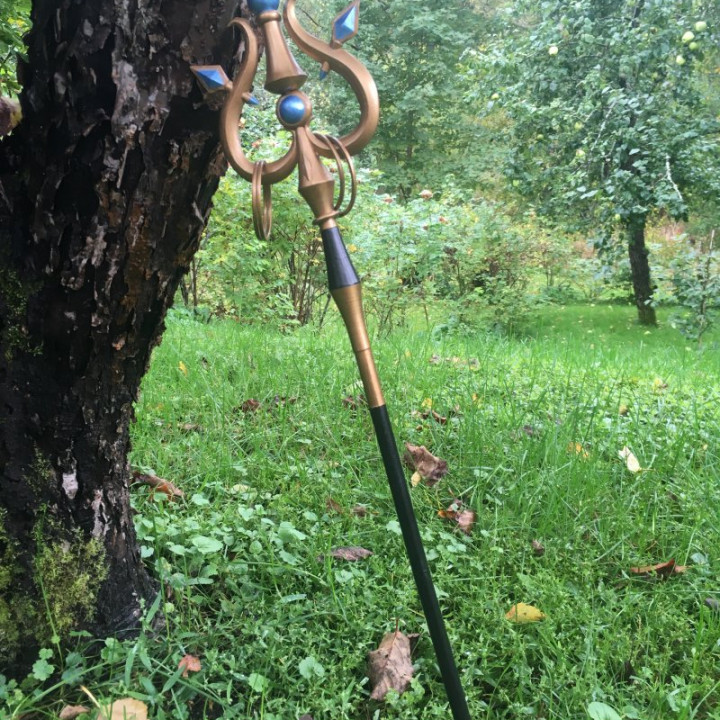 3D Printable Priestess' Staff 70 cm by Ilkka