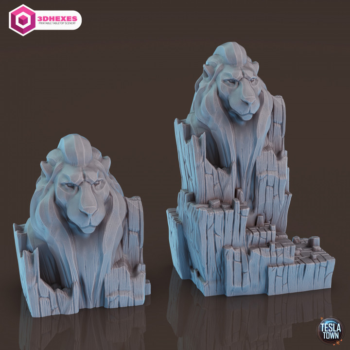 3D Printable Royal Lion Chamber by 3DHexes