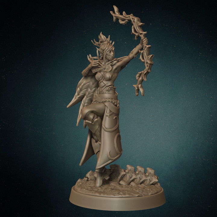 3D Printable Elf Female - 8 poses - Whispering Forest II by Monolith Arts