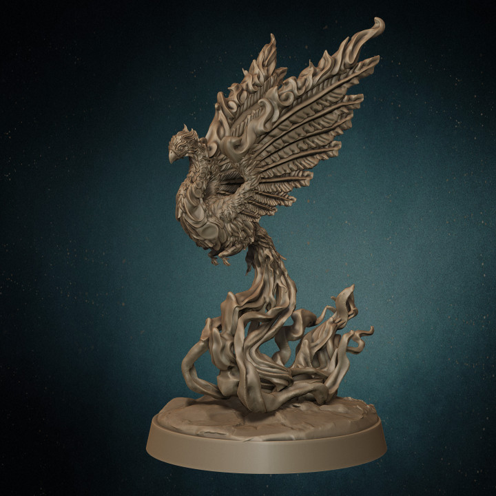 3D Printable Phoenix - 3 poses - Whispering Forest II by Monolith Arts