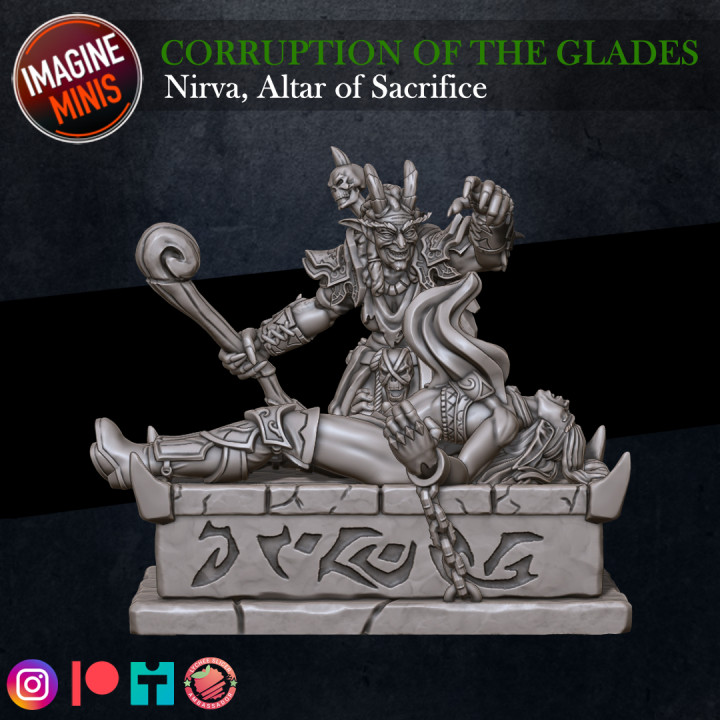 3D Printable Corruption Of The Glades 3 - Nirva, Altar of Sacrifice by ...