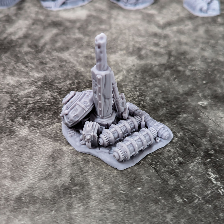 3D Printable Trash Piles x6 by Print Minis