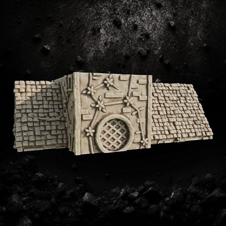 3D Printable Medieval Stone house 2 by Galandir's Pit & Cie