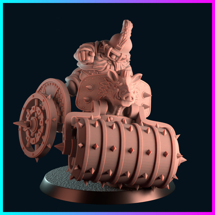 3D Printable Boudiccas Bashers - Fantasy Football Dwarf Team by ...