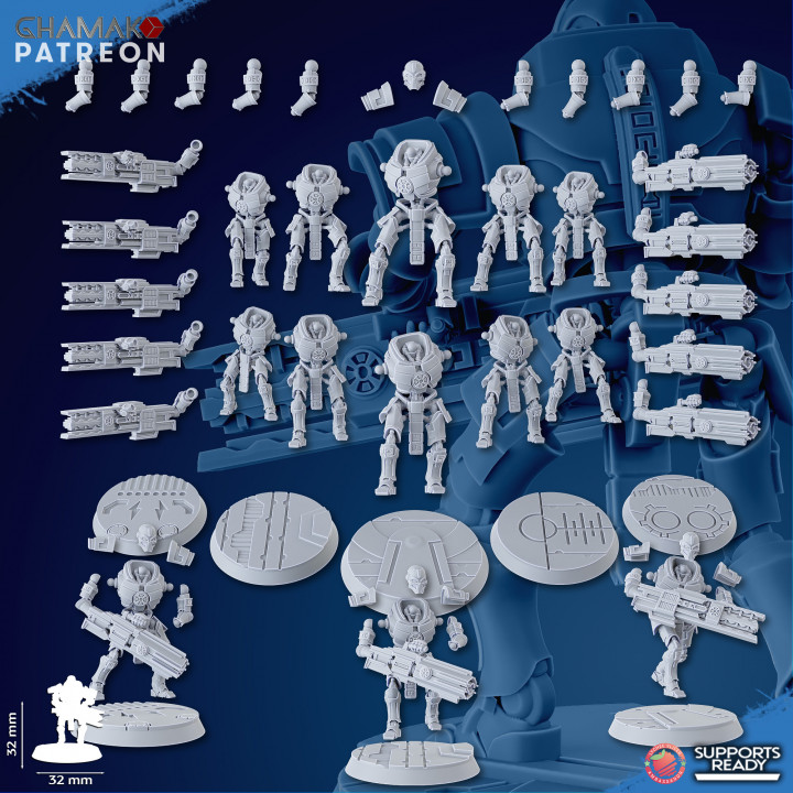 3D Printable Undying Heavy Soldier by Ghamak