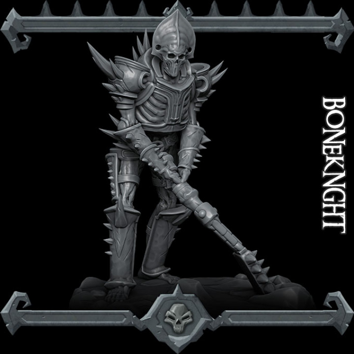3D Printable Bone Knight by RocketPigGames