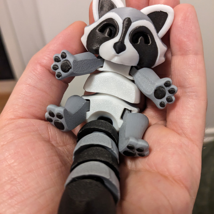 3D Print of Articulated Racoon by JakJakku