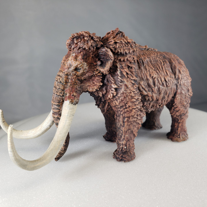 3D Print of Mammoth / Arctic Elephant / Tusked Ice Beast / Snow ...