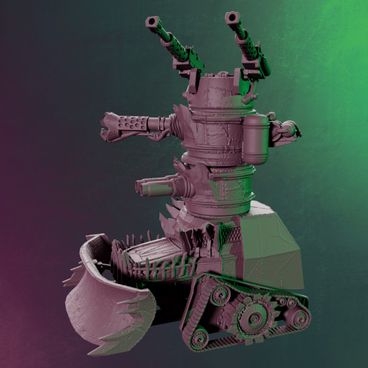 3D Printable 7 Orc Vehicles and Goblin Crew! by EonsOfBattle