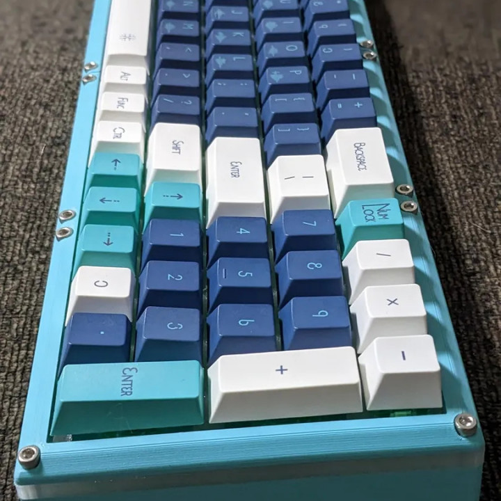 3D Printable MECHANICAL KEYBOARD - 65% PLUS NUMPAD by Mad Mod Labs