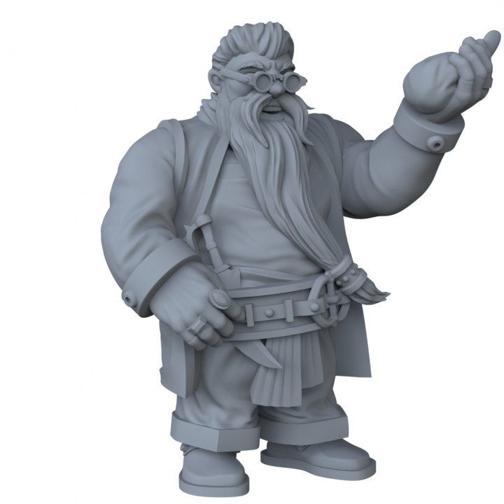 3D Printable Dwarf merchant by Moonshine Miniatures