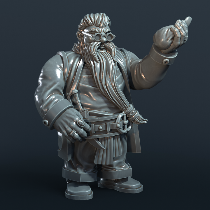 3D Printable Dwarf merchant by Moonshine Miniatures