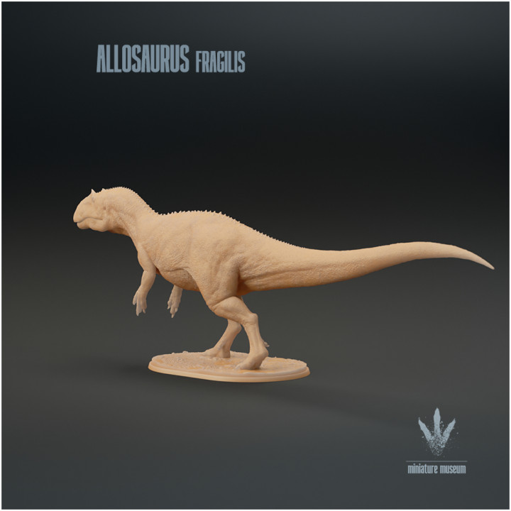 3D Printable Allosaurus fragilis : The Jurassic Terror by Miniature Museum