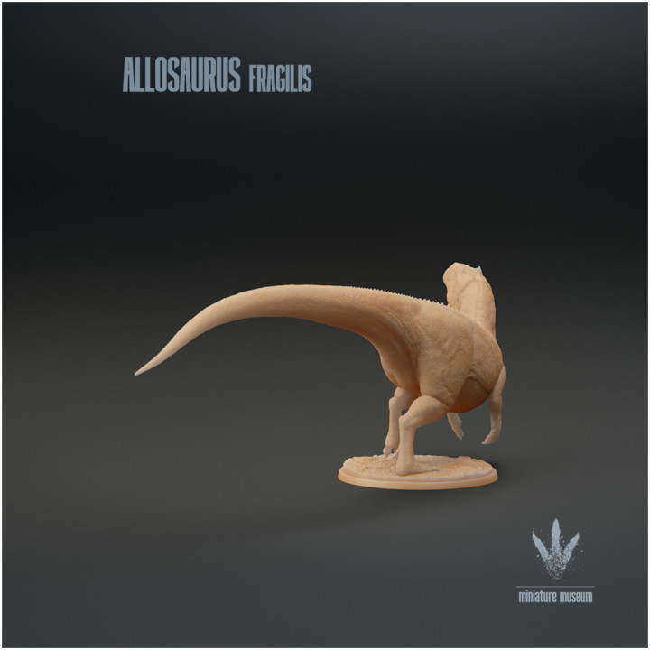 3D Printable Allosaurus fragilis : Apex Predator by Miniature Museum
