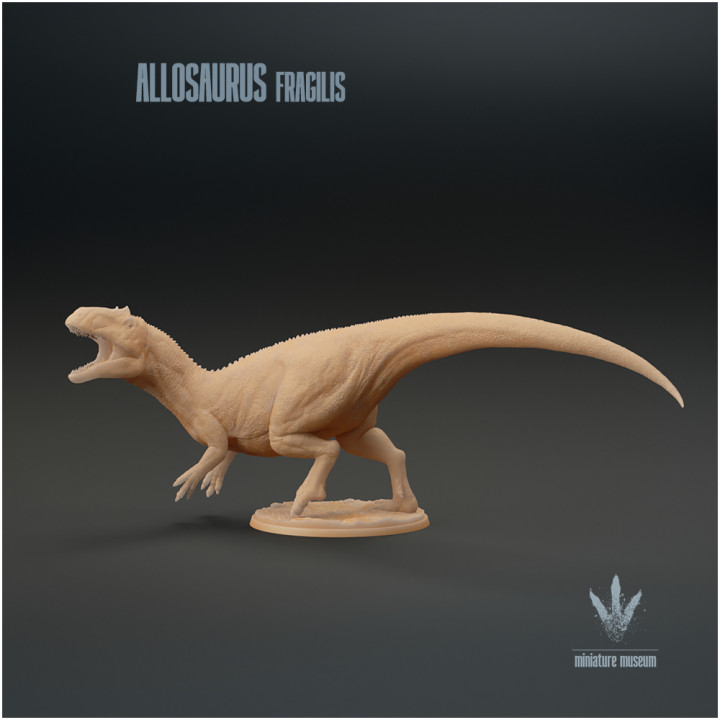 3D Printable Allosaurus fragilis : Apex Predator by Miniature Museum