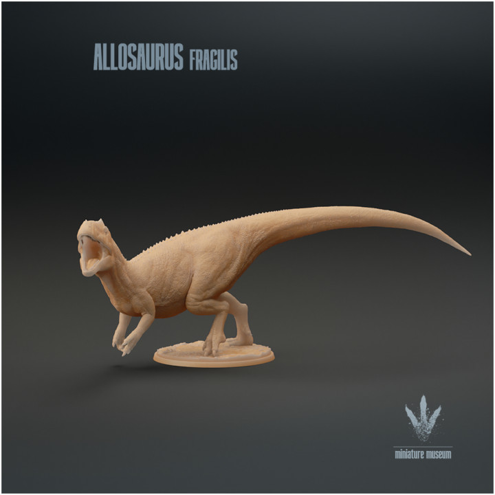 3D Printable Allosaurus fragilis : Apex Predator by Miniature Museum