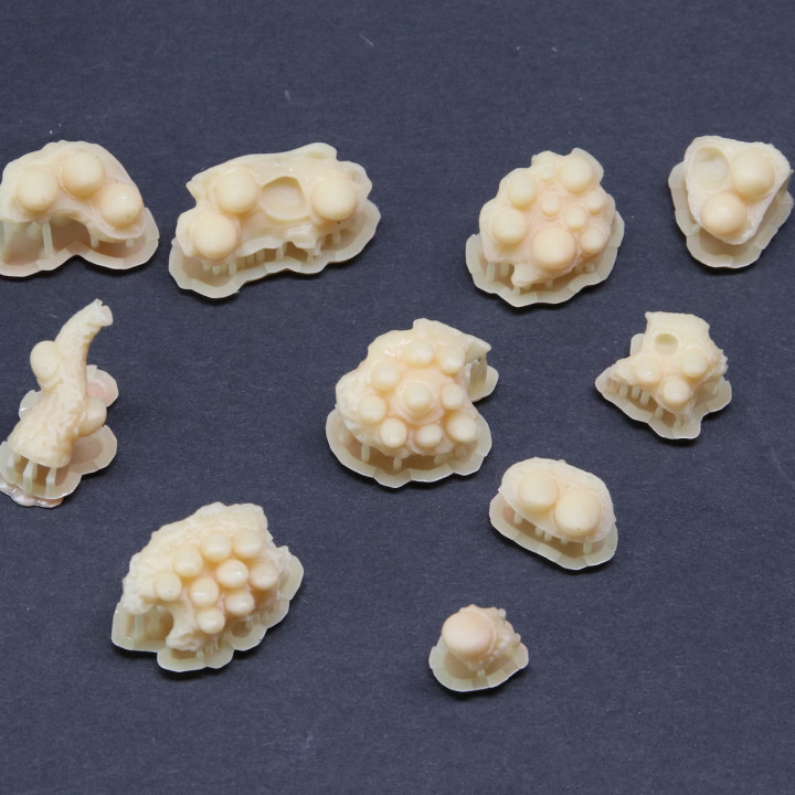 3D Printable Alien Egg Nests For Basing - Basing Bits by Voy Forges