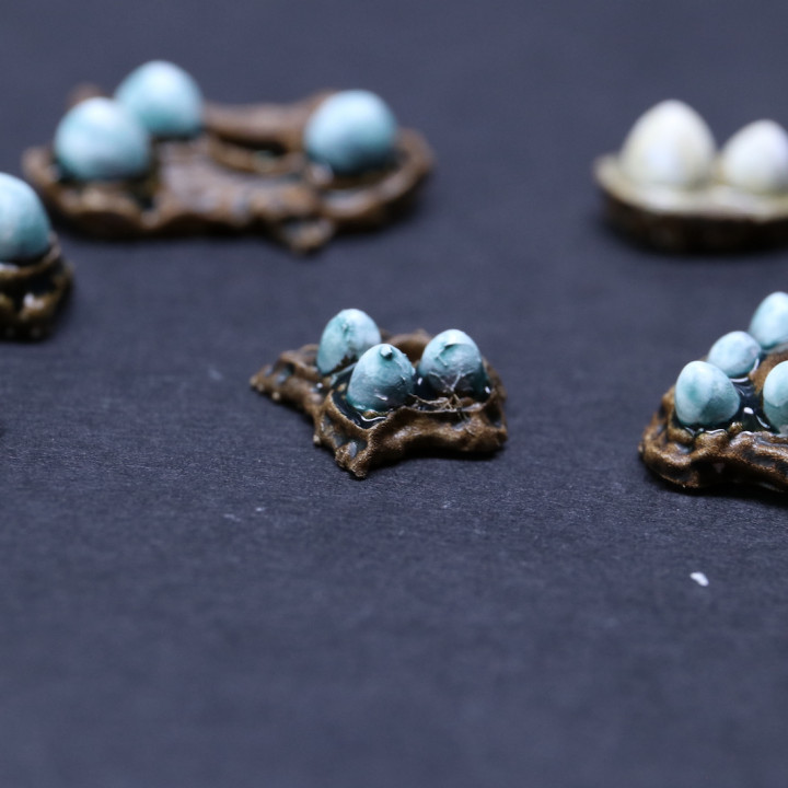 3D Printable Alien Egg Nests For Basing - Basing Bits by Voy Forges
