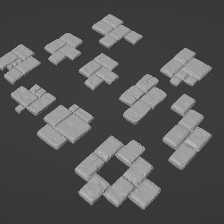 3D Printable Ancient Floor For Basing (Print-in-bulk) - Basing Bits by ...