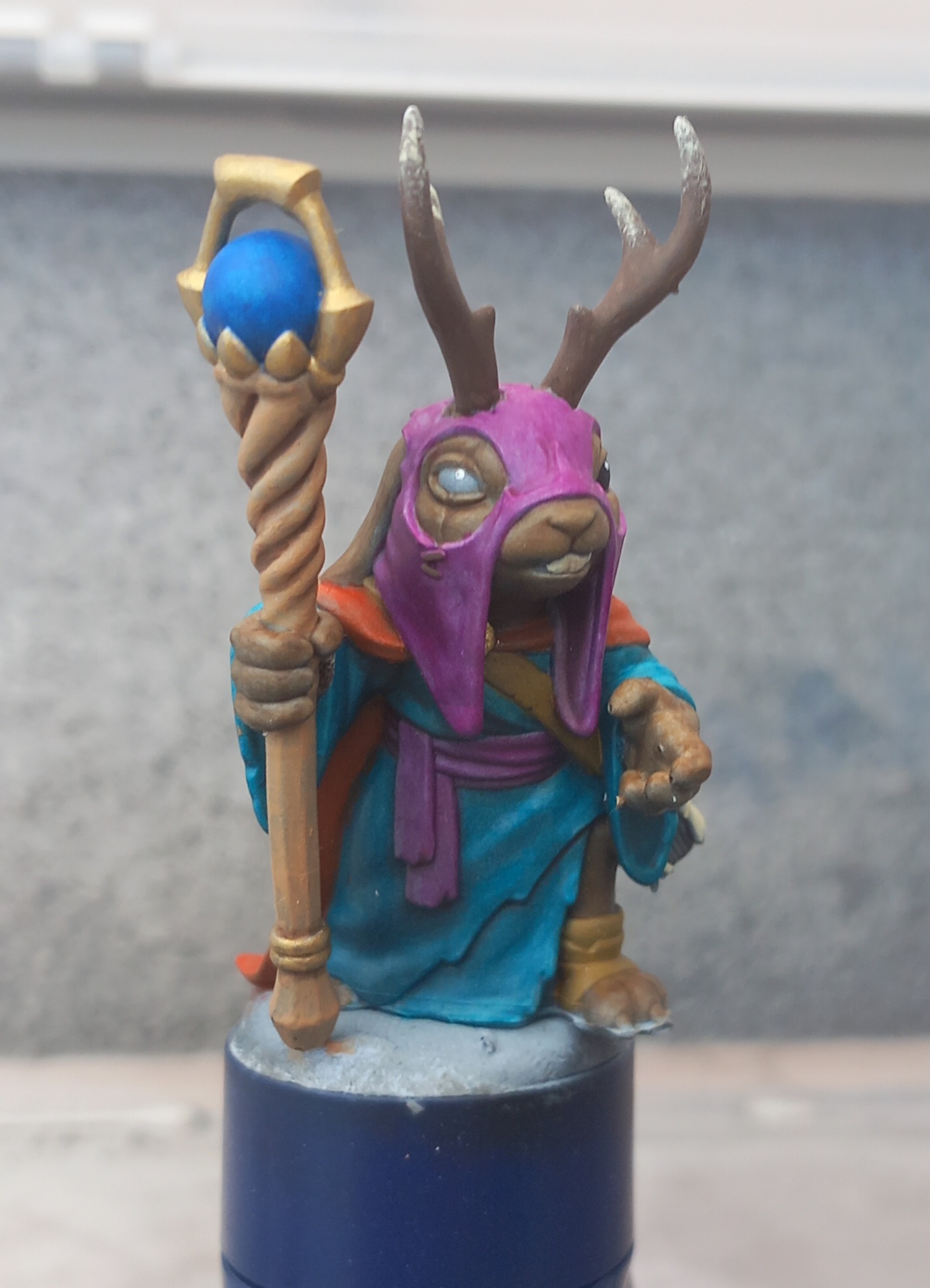 3D Printable Bunny Warlock by Printed Encounter