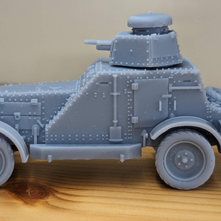 3D Printable BA-27 Armored Car (USSR, WW2) by Wargame3d