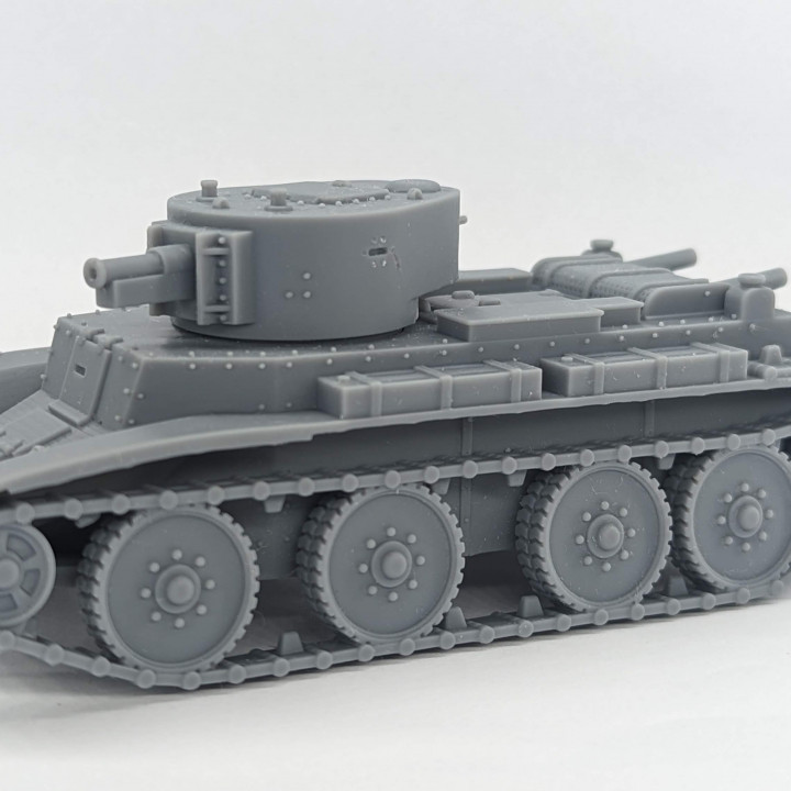 3D Printable BT-7 and BT-7A (howitzer version) Cavalry Tanks (USSR, WW2 ...
