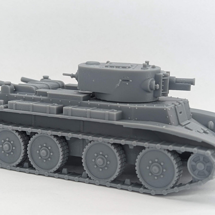 3D Printable BT-7 and BT-7A (howitzer version) Cavalry Tanks (USSR, WW2 ...
