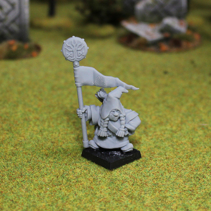 3D Printable CG Dwarven rangers with bow by MOMminiatures