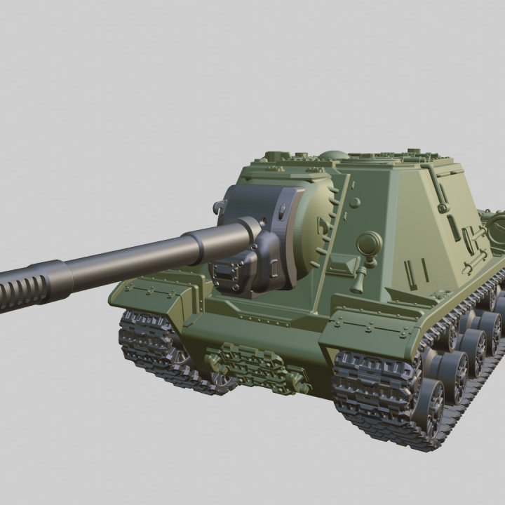 3D Printable ISU-122 + ISU-152 (Zveroboy) Heavy SPGs (USSR, WW2) by ...