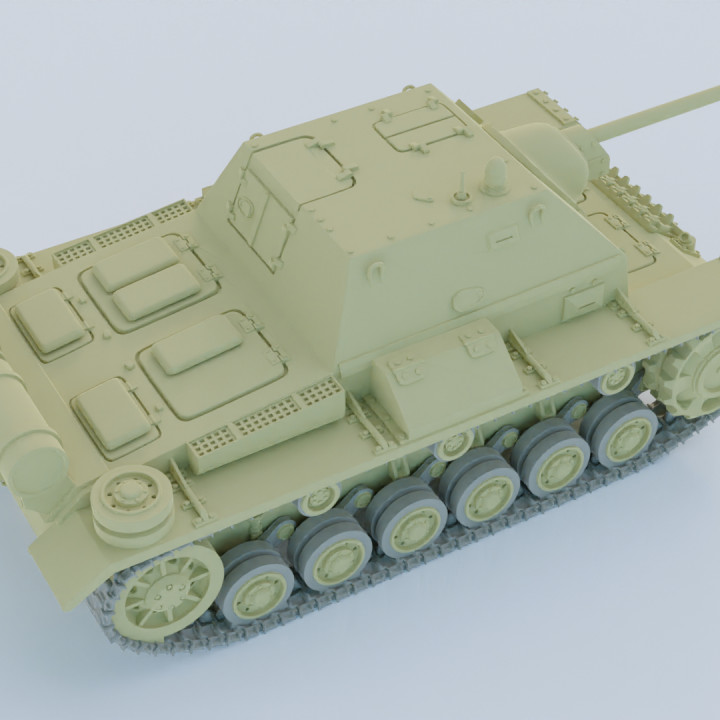 3D Printable SU-76i Light SPG (USSR, WW2) by Wargame3d