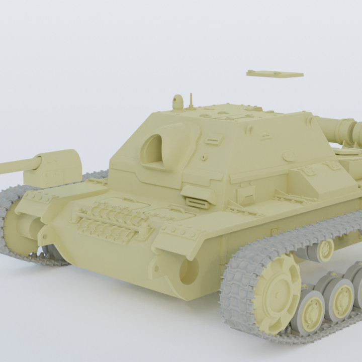 3D Printable SU-76i Light SPG (USSR, WW2) by Wargame3d