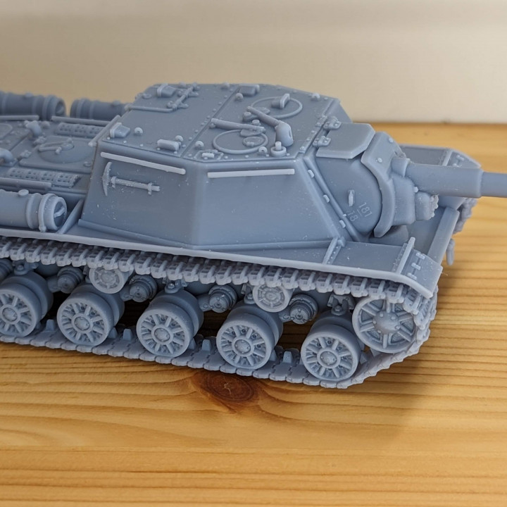 3D Printable SU-152 Heavy SPG (USSR, WW2) by Wargame3d
