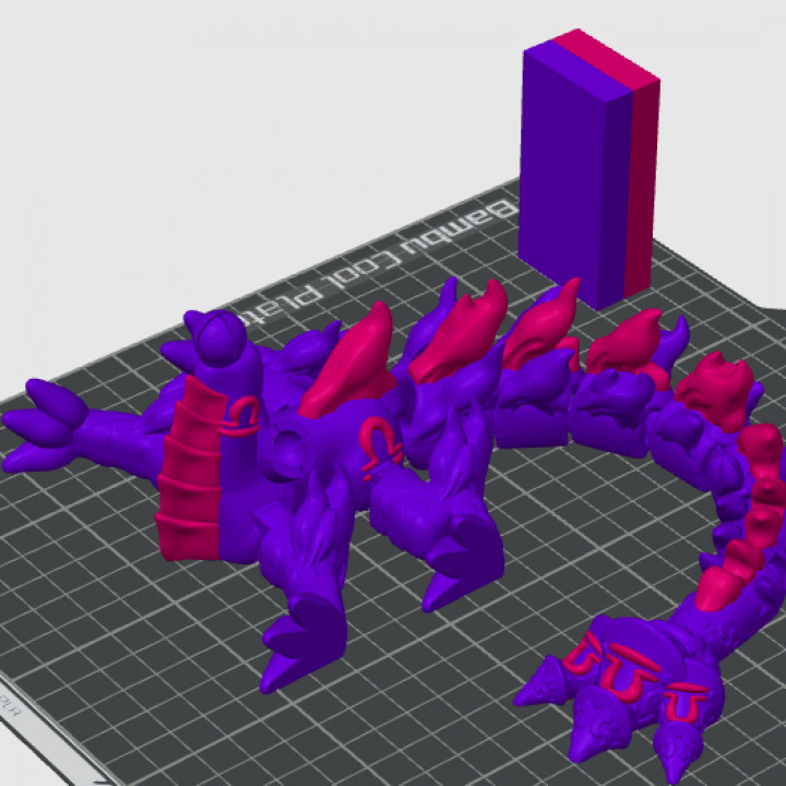 3D Printable Standing Libra Dragon Flexible by The Dragon's Den