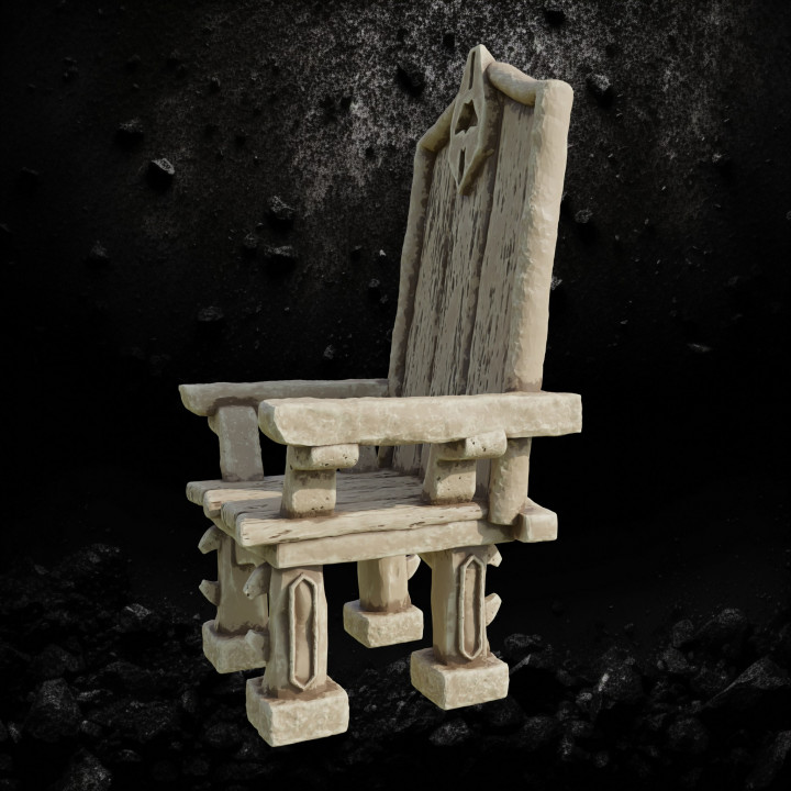 3D Printable Chair 2 by Galandir's Pit & Cie