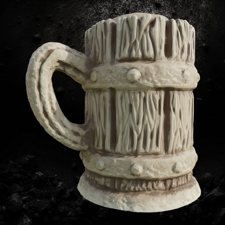 3D Printable Tavern Tankard by Galandir's Pit & Cie