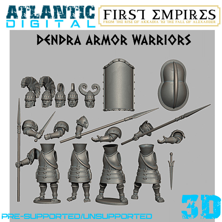 3D Printable Dendra Armor Warriors by Wargames Atlantic
