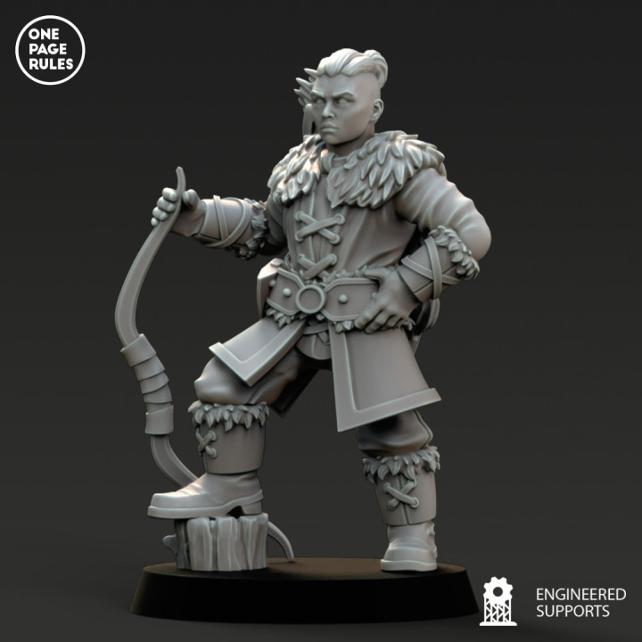 3D Printable Mercenary Hunters - Human Empire by One Page Rules