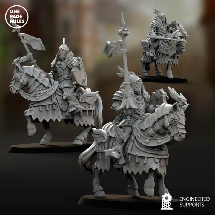 3D Printable Guard Knights - Human Empire by One Page Rules