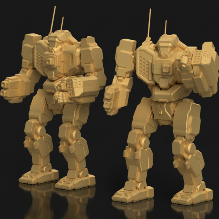 3D Printable Trebuchet TBT-3C for Battletech by Matt Mason