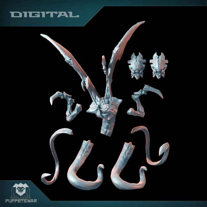 3D Printable Flying Assassin Bug by Puppetswar Miniatures